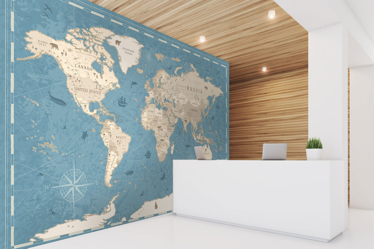 Directions Map Mural – Wallpaper Book