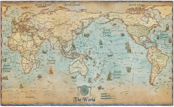 Earth Tone Map Mural – Wallpaper Book